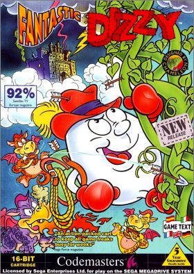Fantastic Dizzy Megadrive / Genesis SEGA Tous les jeux Videoludomania