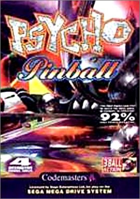 Psycho Pinball Megadrive / Genesis SEGA Tous les jeux Videoludomania