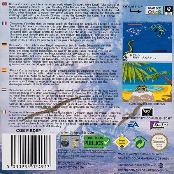 Dinosaur'us GBC / Gameboy Color NINTENDO Tous les jeux Videoludomania